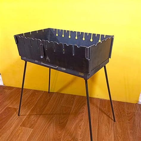 Складний 3мм мангал валіза на 8 шампурів. Складний мангал двоярусний на ...