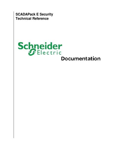 Scadapack E Security Technical Reference Pdf Encryption Key