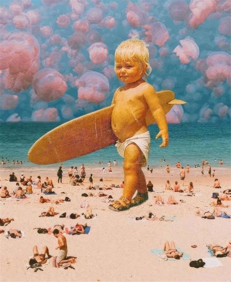 A Giant Delight On The Beach Digital Collage Art Surreal Art