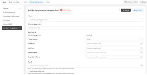 Activecampaign Integration With Wp Fluent Form