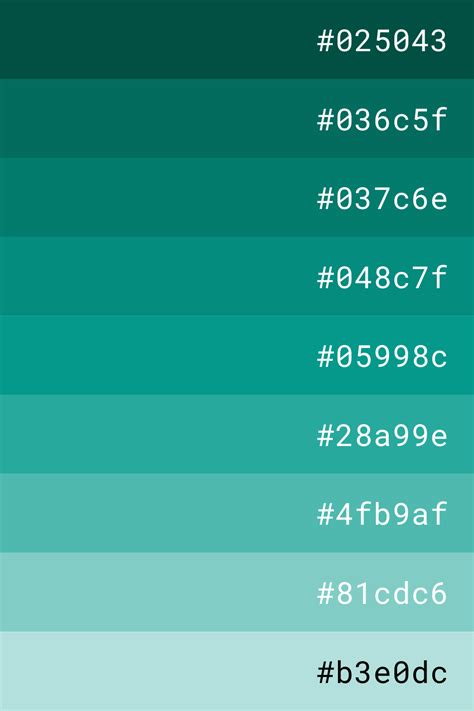 Teal Color Palette Artofit
