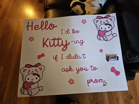 Hello Kitty Promposal In 2024 Cute Homecoming Proposals Homecoming