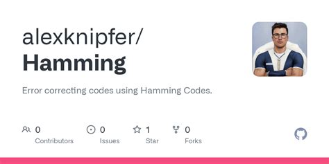 Github Alexknipferhamming Error Correcting Codes Using Hamming Codes