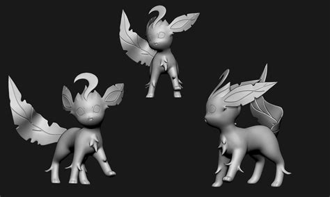 Pokemon Leafeon New Version 3d Model 3d Printable Cgtrader