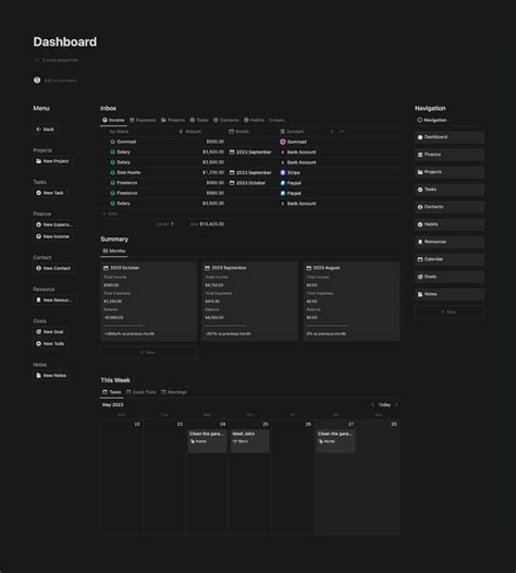 Notion Second Brain Life Planner Template Notions Life Planner