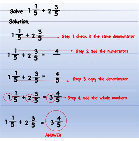 Adding Similar Fraction Example No 6 Math Lover
