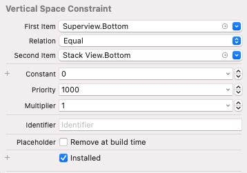 Xcode Unwanted Space Below Vertical Stack Using Interface Builder Stack Overflow