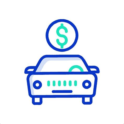 A Car With A Dollar Sign On Top Of It 52202103 Vector Art At Vecteezy