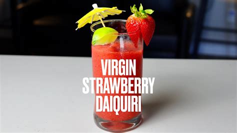 How To Make A Virgin Strawberry Daiquiri Non Alcoholic Daiquiri