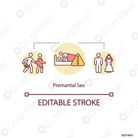 Prematrimonial Concepto De Sexo Icono Vector De Stock 2574061 Crushpixel