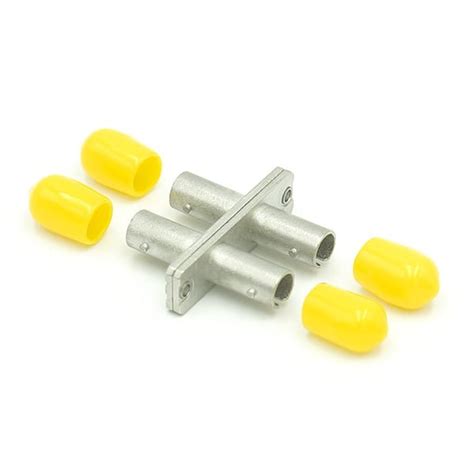ST UPC To ST UPC Adapter Multimode Duplex Metal Fiber Optic Coupler