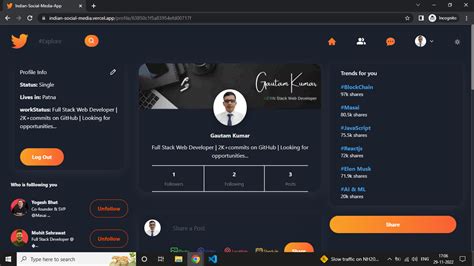 GitHub Gkomsai Social Media App It Is A Fully Responsive Social Media Application With All