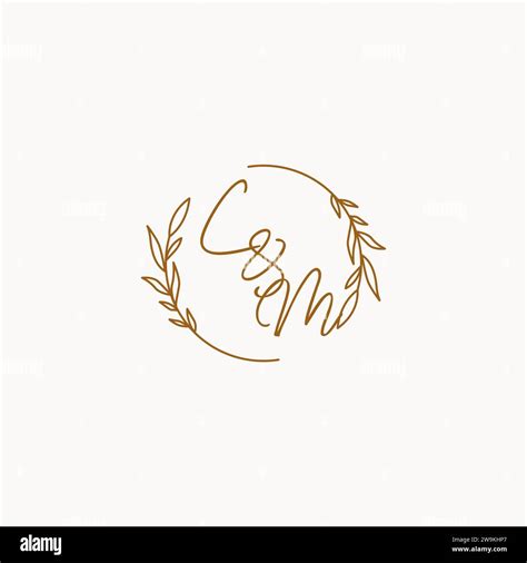 Cm Wedding Initials Logo Design Ideas Stock Vector Image And Art Alamy