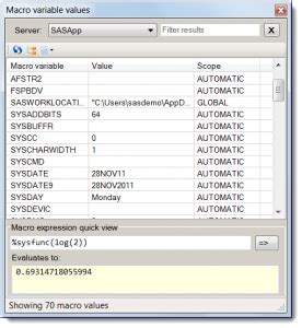 Viewing SAS Macro Variables In SAS Enterprise Guide The SAS Dummy