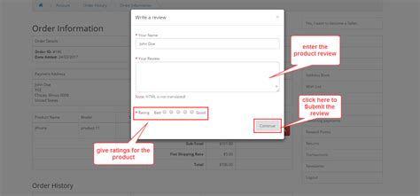 User Guide For Opencart Ordered Product Review Module