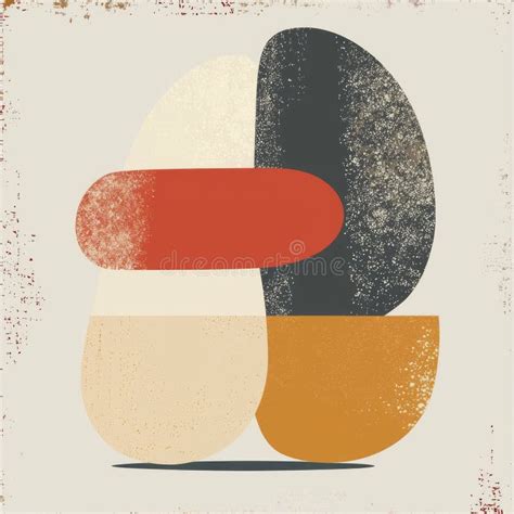 An Inspirational Quote With Overlapping Abstract Shapes In Earthy Tones