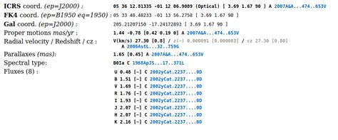 how to determine errors in coordinates from simbad error ellipse