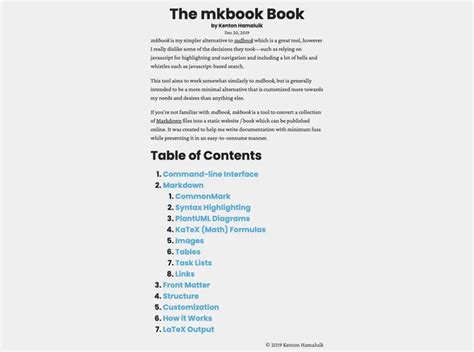 Mkbook By Hamaluik A Undefined Template Built At Lightspeed