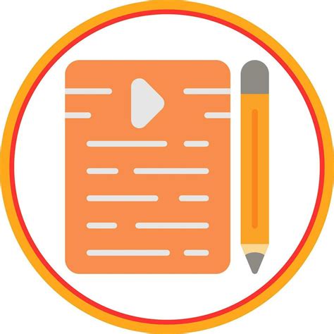 Script Writing Vector Icon Design 26073042 Vector Art At Vecteezy