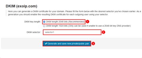 Set Up DKIM SpamBull