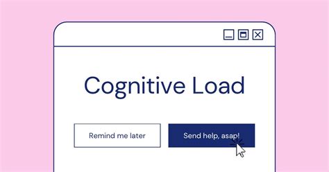 cognitive load in ui ux design minimise cognitive load to maximise