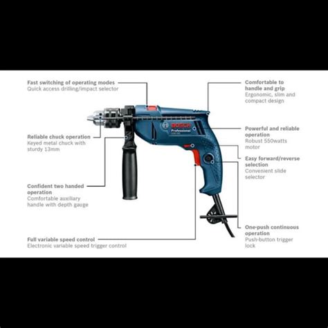 Jual Mesin Bor Beton Bosch 13mm 13 Mm GSB 550 Shopee Indonesia