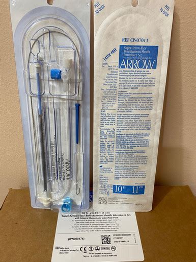Arrow Cp 07011 Super Arrow Flex Sheath Introducer Set With Wire