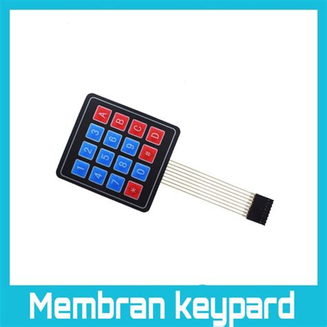 jual 4x4 membran keypard matrix array 16 key membrane switch arduino
