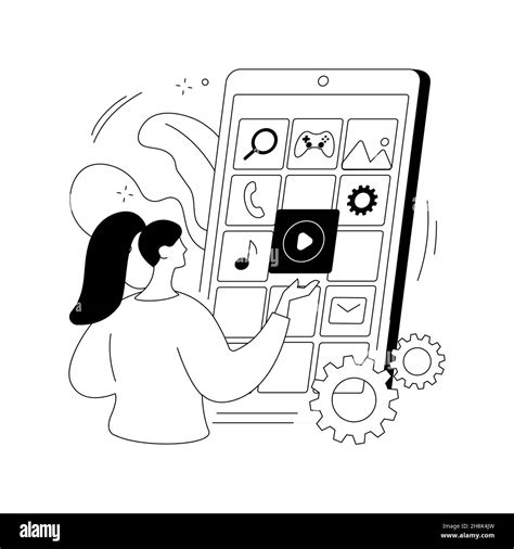 Native Mobile App Abstract Concept Vector Illustration Stock Vector Image And Art Alamy