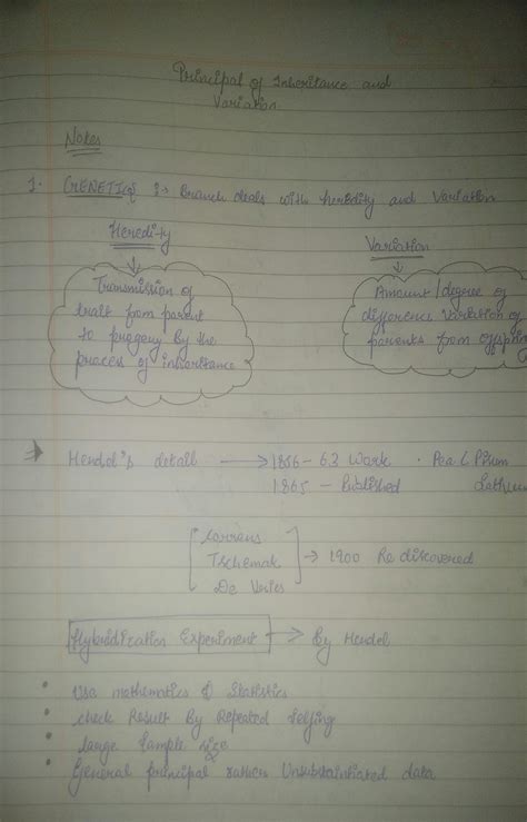 Solution Principal Of Inheritance Notes Studypool