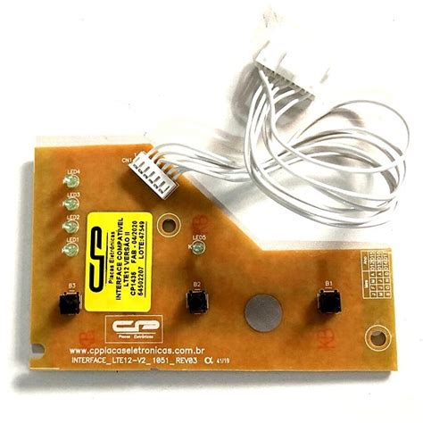 Placa Controladora Digital De Processo Lavadora Interface LTE V Difusor Ar Condicionado