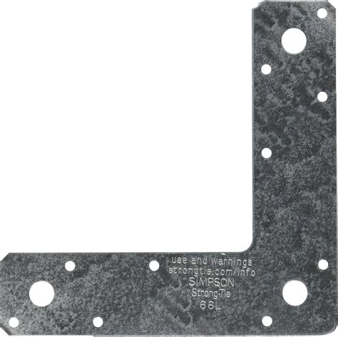 Simpson Strong Tie 66l X 6 In 14 Gauge Galvanized L Strap