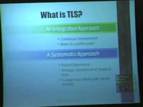 TLS Theory Of Constraints Lean Six Sigma Overview Preview YouTube