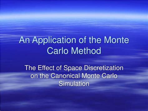 PPT - An Introduction to Random Number Generators and Monte Carlo Methods PowerPoint ...