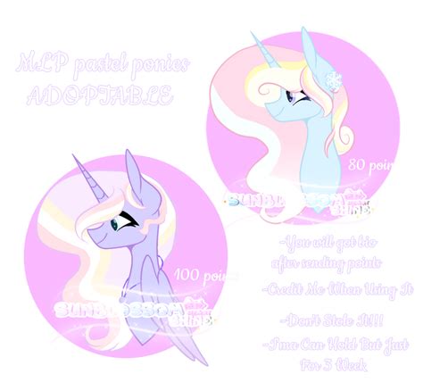 Mlp Pastel Ponies Adoption By Xxallyahashaxx On Deviantart