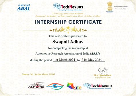 Internship Engineering Automotive Structuraldynamics Arai Technovuus Swapnil Adhav