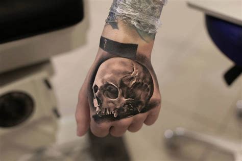 Skull Tattoo Hand Drawing Bold Art And Symbolism In Hand Pen Designs