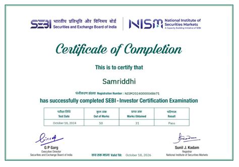 Samriddhi Saini On Linkedin Learningneverstops Financejourney Nism