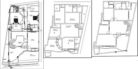 2d Design Of House Floor Plan In Detail Autocad Drawing Cad File Dwg File