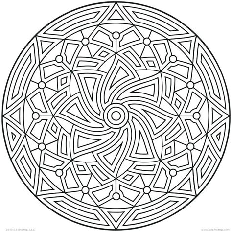 Circle Pattern Coloring Pages At Free Printable