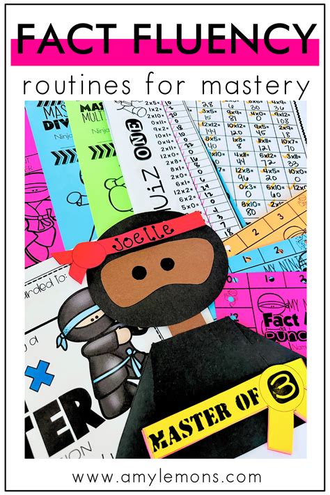 Mastering Multiplication Facts Like A Ninja Routines To Improve Fact Fluency Amy Lemons