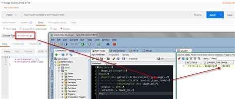Post Up A Blob To An Oracle Table Via Rest