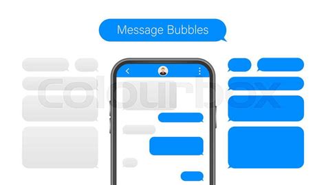Chat Interface Application With Dialogue Window Clean Mobil Colourbox
