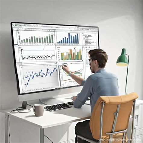 Funny Cartoon Of Coding In Excel Stable Diffusion Online