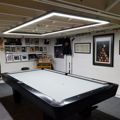 7ft Perimeter Led Billiard Pool Table Light Modern Design Game Room