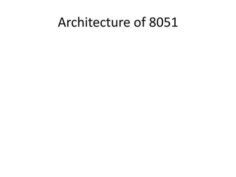 Interfacing External Memory In 8051 Ppt