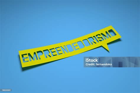 종이에 잘라 문구 Empreendedorismo와 거품 연설 포르투갈어로 기업가 정신 3d 렌더링 3차원 형태에 대한 스톡 벡터 아트 및 기타 이미지 Istock