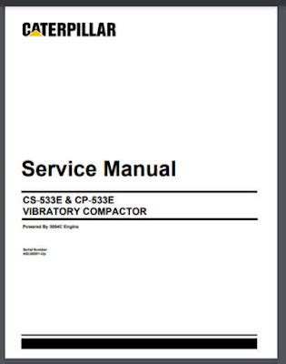 Service Manual Cs 533e Cp533e Vibratory Compactor Caterpillar Berita
