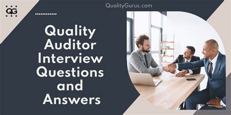 Quality Auditor Interview Questions And Answers Quality Gurus