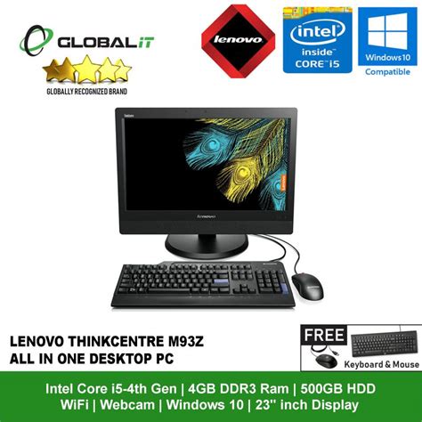 Lenovo ThinkCentre M Z All In One Desktop I AIO Refurbished Global Group